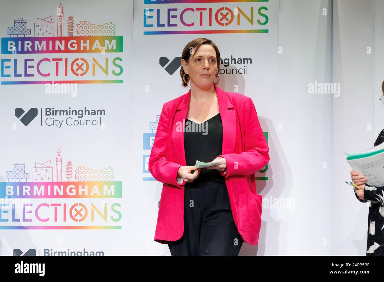 Labour MP Jess Phillips pictured at the count for the 2024 General ...