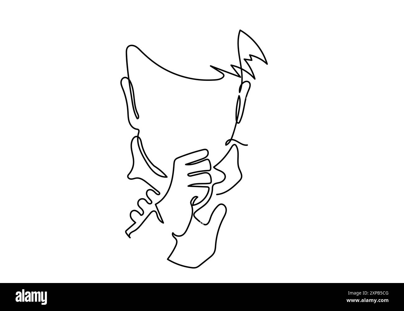 Throat viral infection Black and White Stock Photos & Images - Alamy