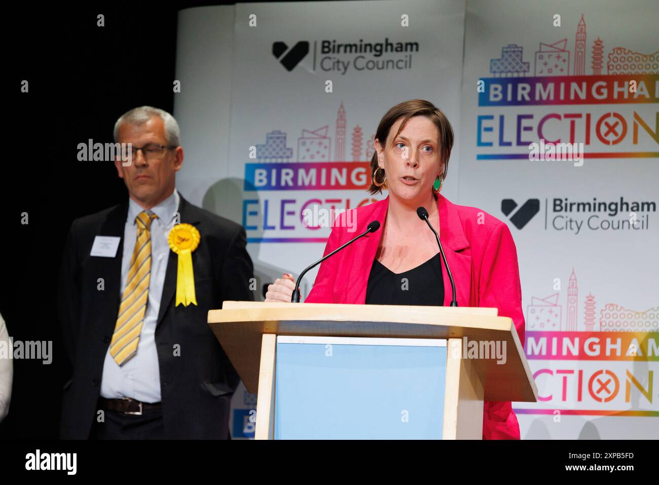 Labour MP Jess Phillips pictured at the count for the 2024 General ...