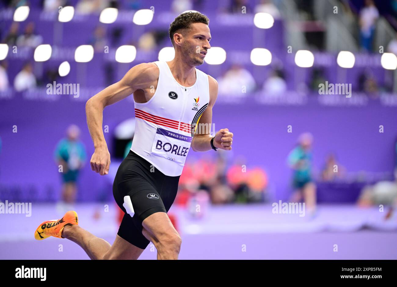 Paris, France. 05th Aug, 2024. Belgian athlete Dylan Borlee picture in ...