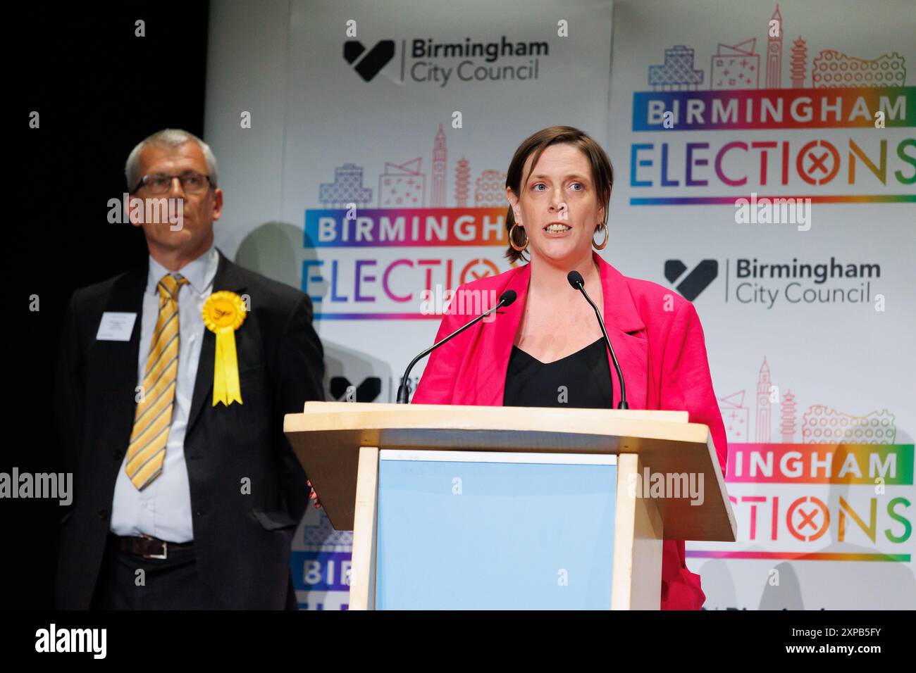 Labour MP Jess Phillips pictured at the count for the 2024 General ...