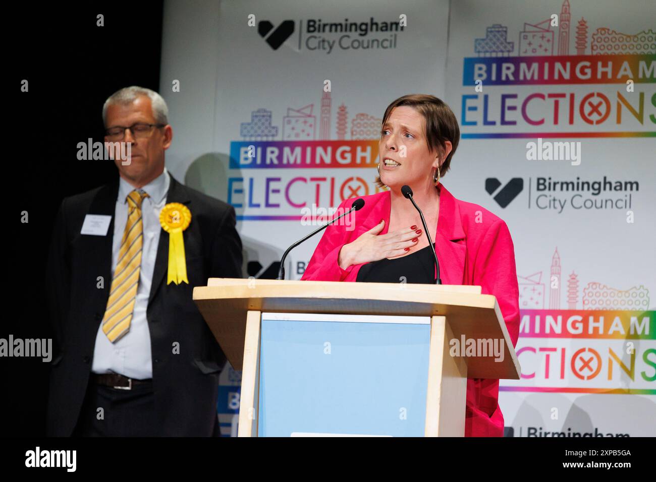 Labour MP Jess Phillips pictured at the count for the 2024 General ...