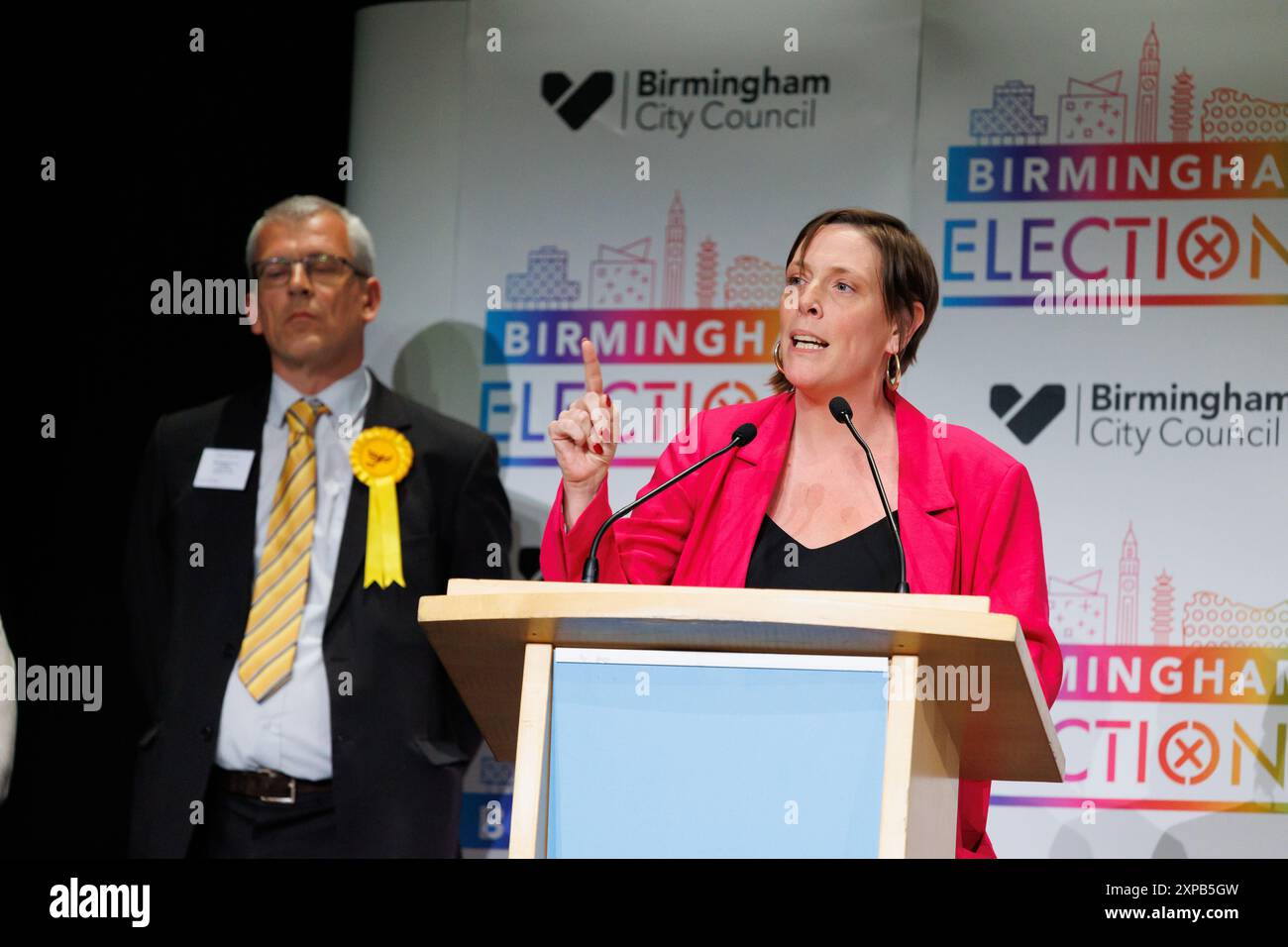 Labour MP Jess Phillips pictured at the count for the 2024 General ...