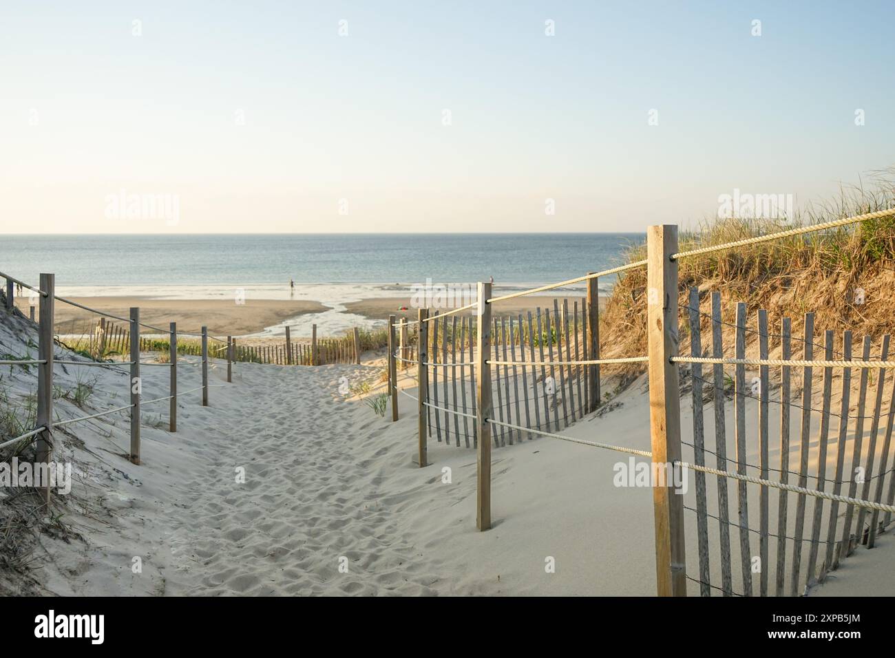 Summertime fence on beach hi-res stock photography and images - Alamy