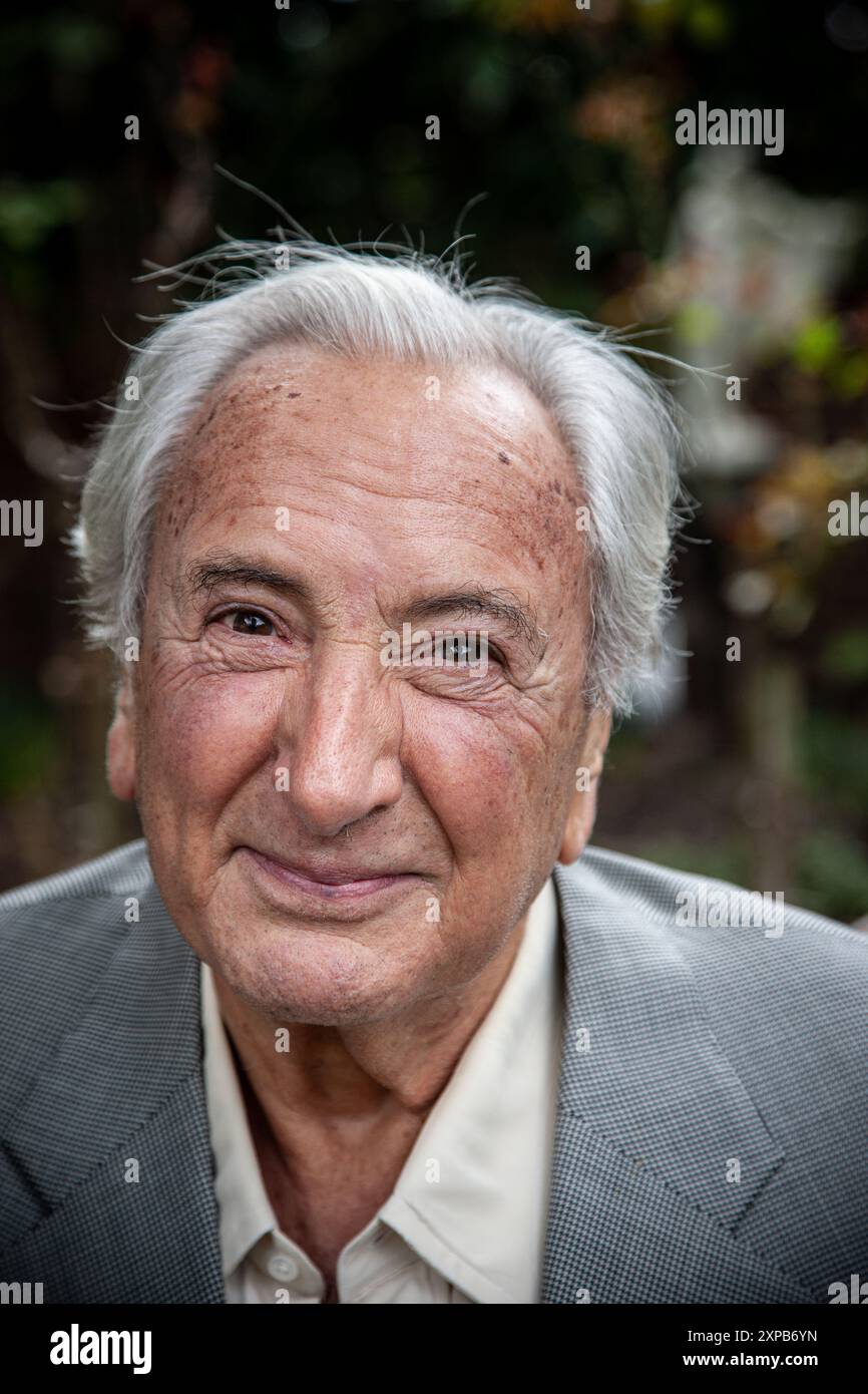 Michael Winner, photographed at his Kensington mansion in London Stock ...
