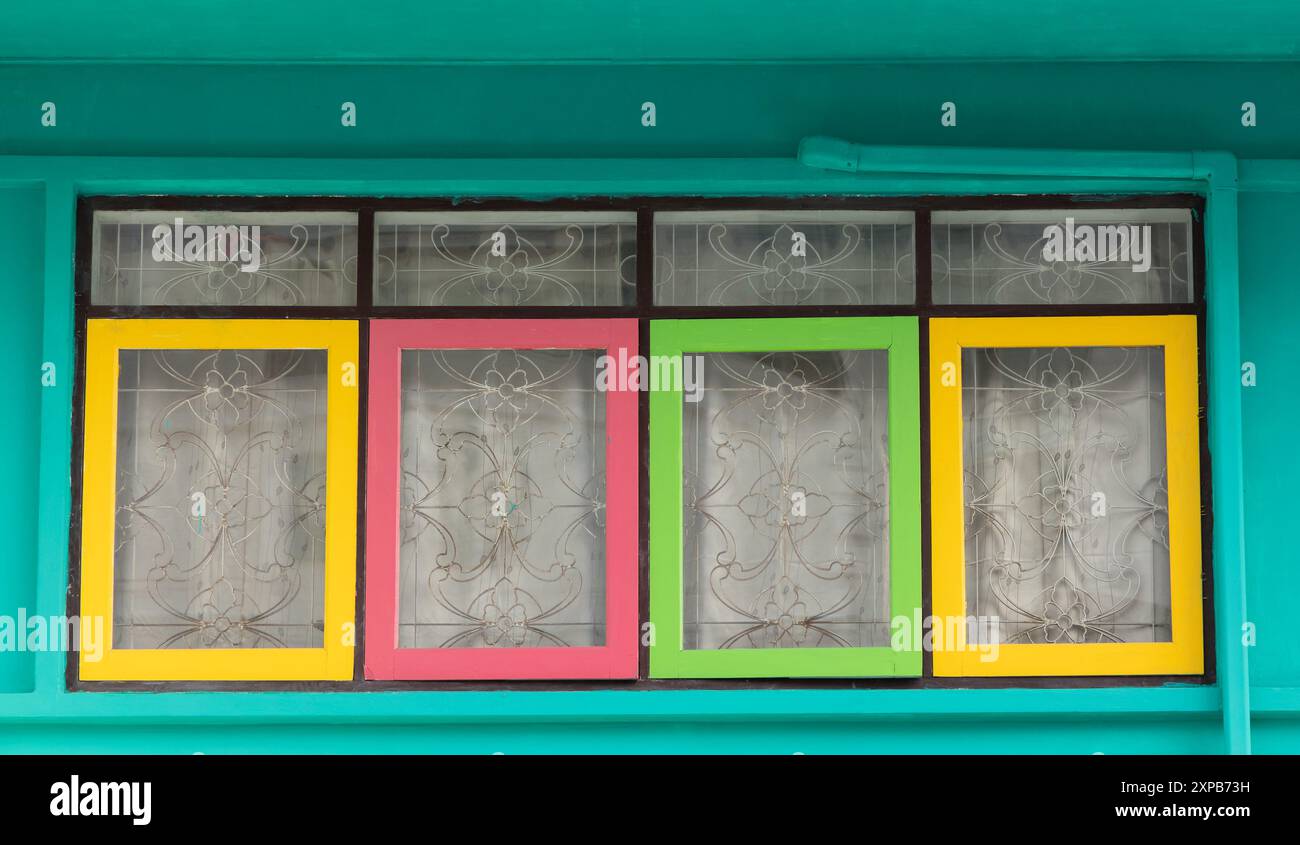 Colorful window frames hi-res stock photography and images - Alamy