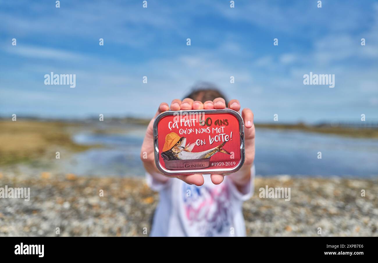Decorative sardine tin special edition, France produced by Les Mouettes ...