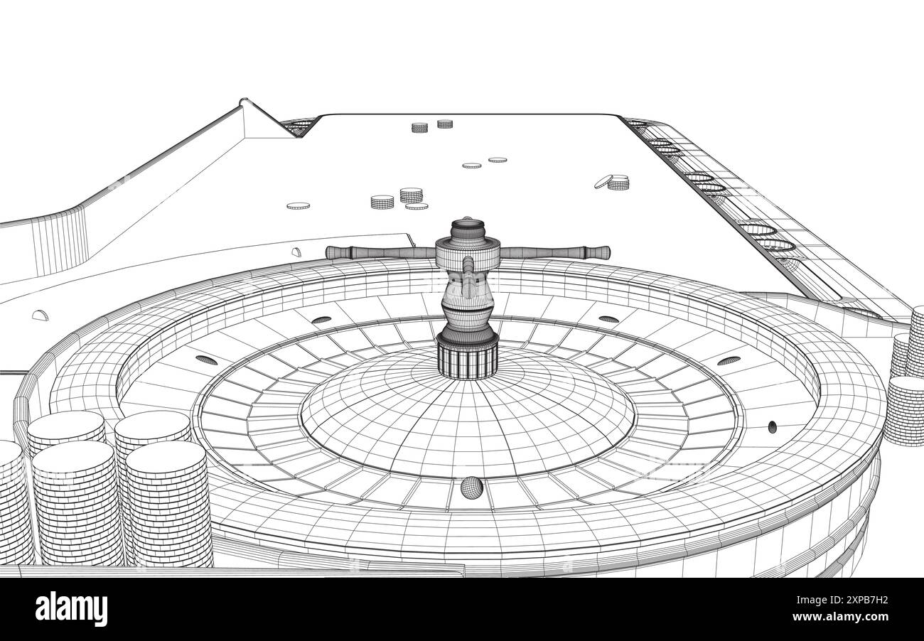 Roulette table Black and White Stock Photos & Images - Alamy