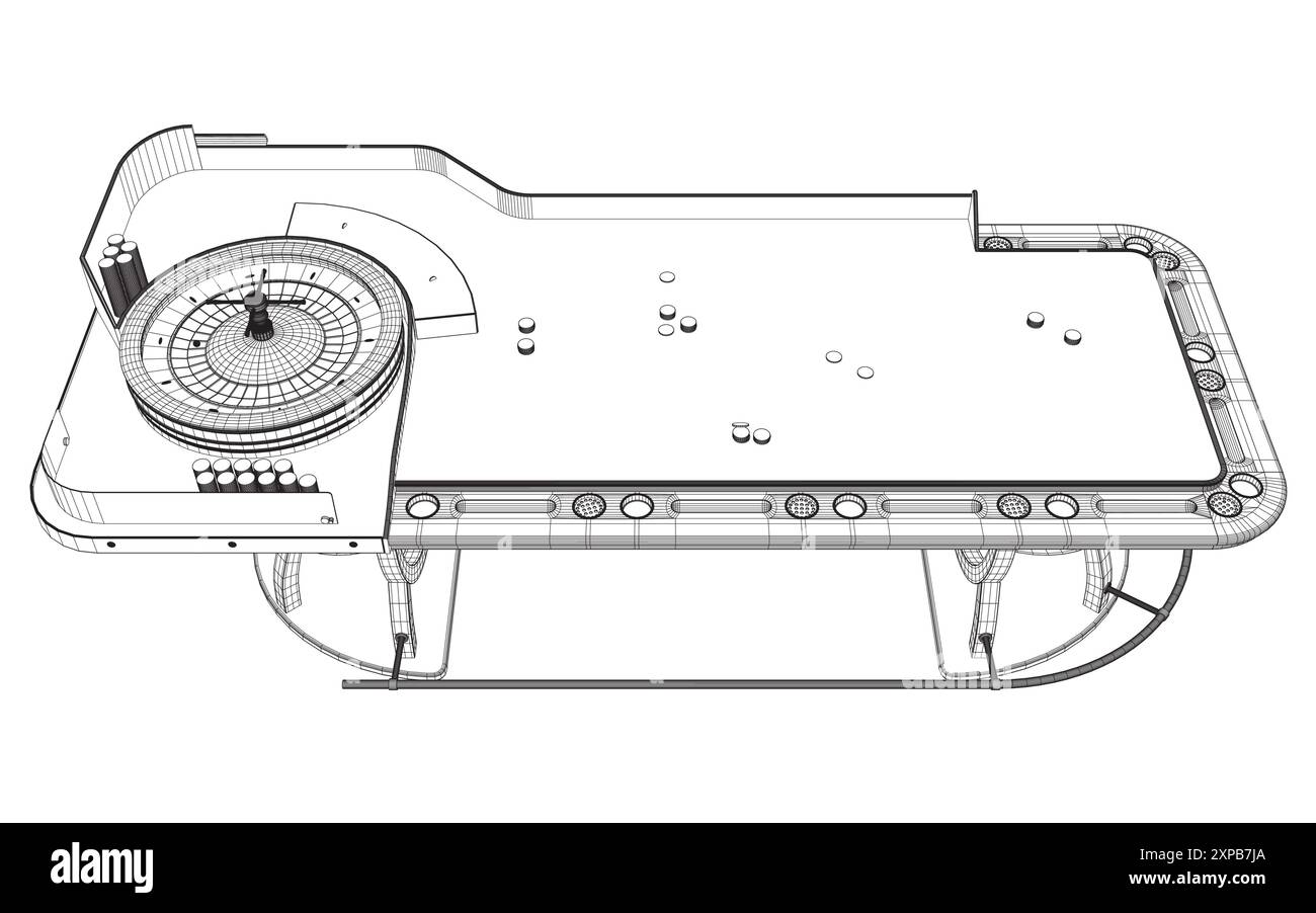 Roulette table from above Black and White Stock Photos & Images - Alamy