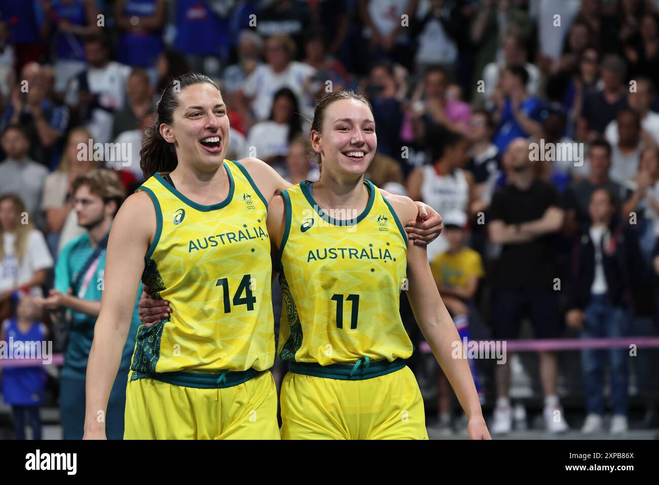 Marianna TOLO and Alanna SMITH (Australia) celebrate, Basketball, Women ...
