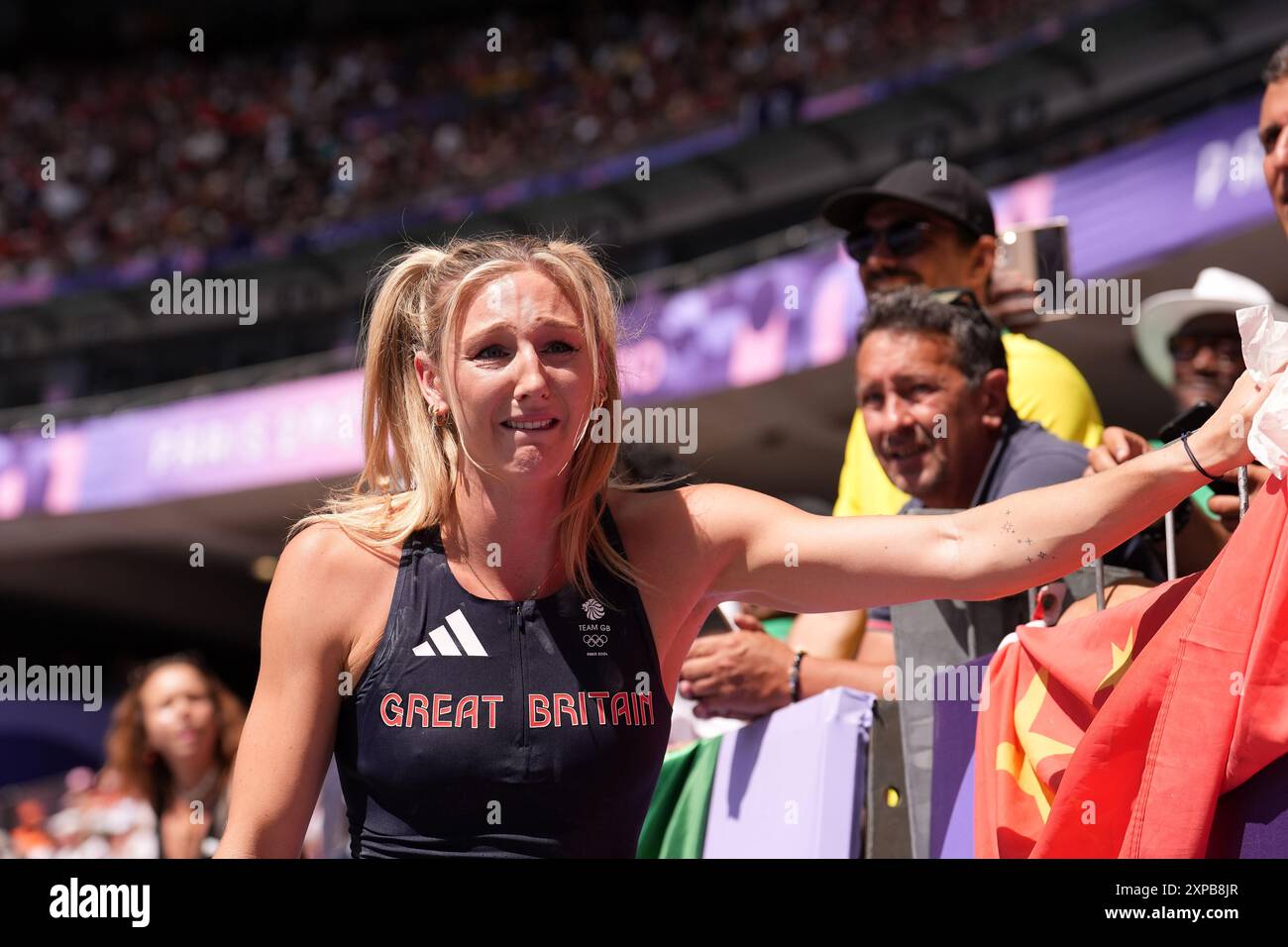 Great Britain's Molly Caudery reacts after being eliminated in the ...