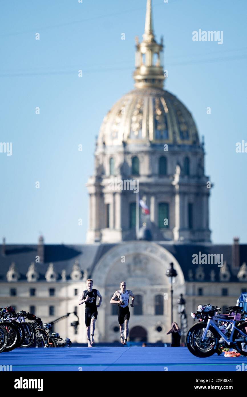 Samuel DICKINSON of Great Britain and Lasse LUEHRS of Germany during ...