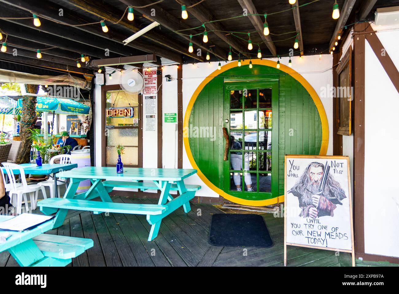 Exterior of Hobbit Cafe - Tolkien and Lord of the Rings themed ...