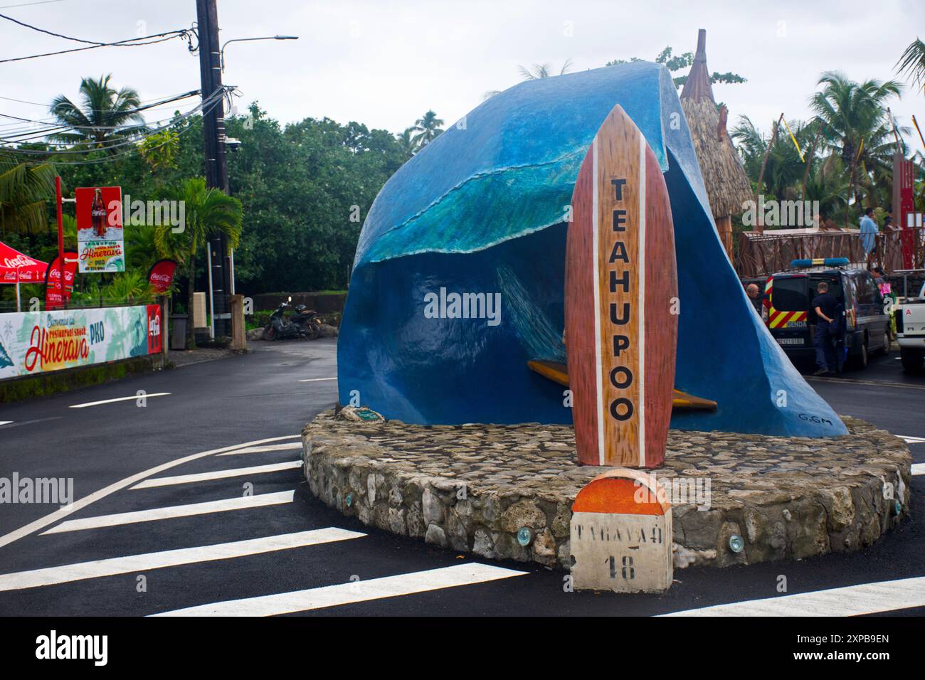 Wave landmark at surf event during the Paris 2024 Olympic Games ...