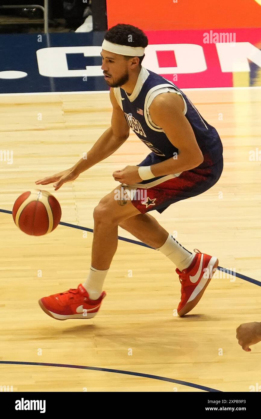 Devin Booker of USA during the International Friendly basketball match ...