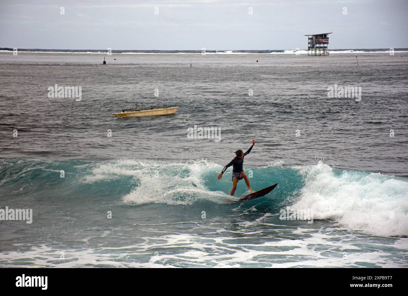 Teahupoo surf tower hi-res stock photography and images - Alamy