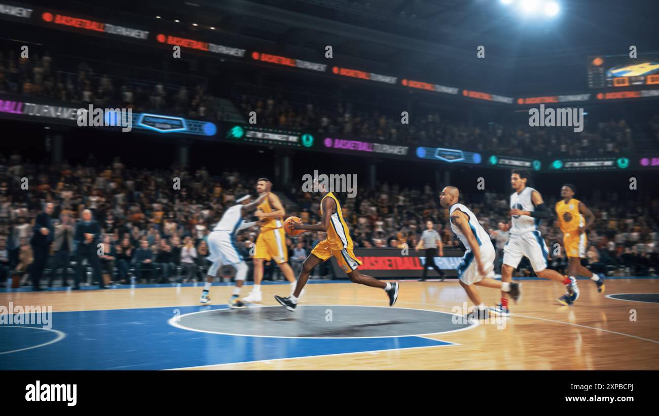 Basketball slam dunk cinematic hi-res stock photography and images - Alamy