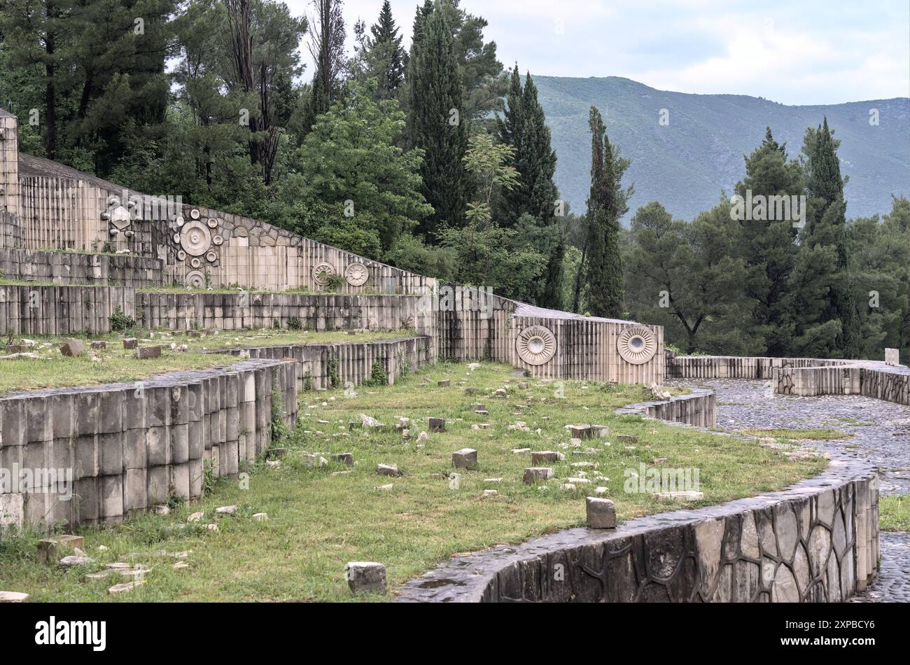 Mostar, Bosnia and Herzegovina – May 2023: Partisan Memorial-Cemetery ...