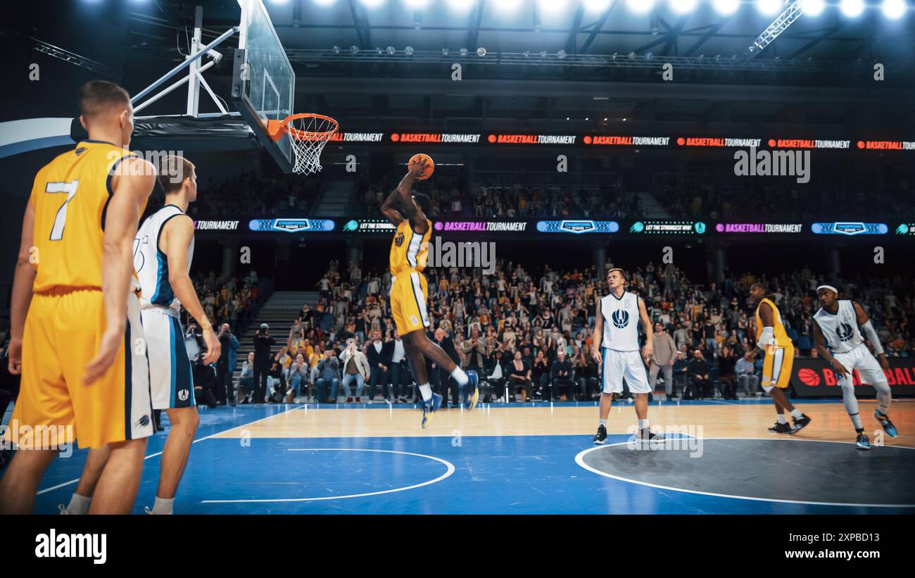 Basketball slam dunk cinematic hi-res stock photography and images - Alamy