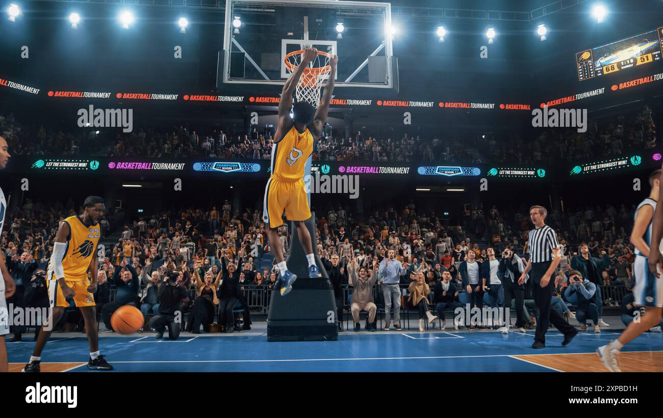 Basketball slam dunk cinematic hi-res stock photography and images - Alamy
