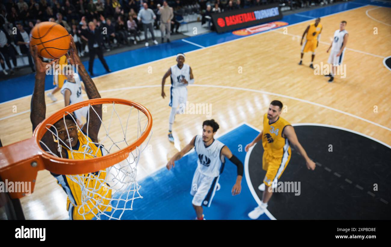 Cinematic College Basketball Tournament: Two Young Successful Diverse ...