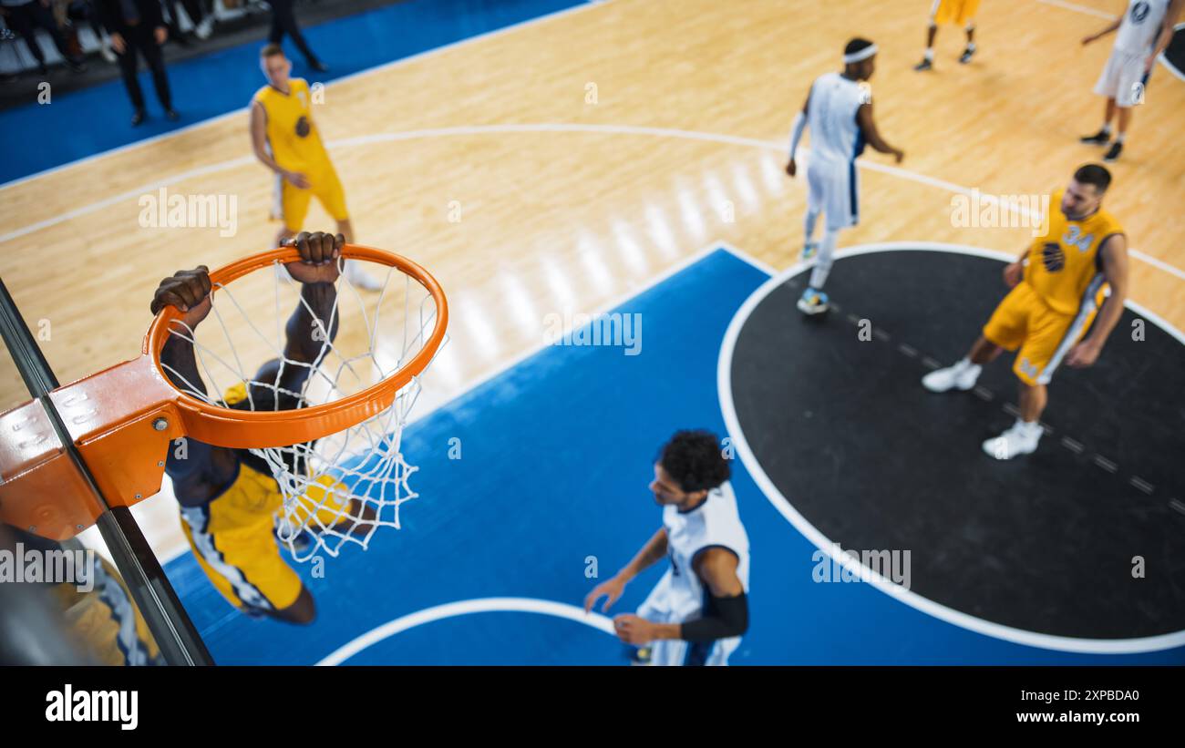 Cinematic College Basketball Tournament: Two Young Successful Diverse ...