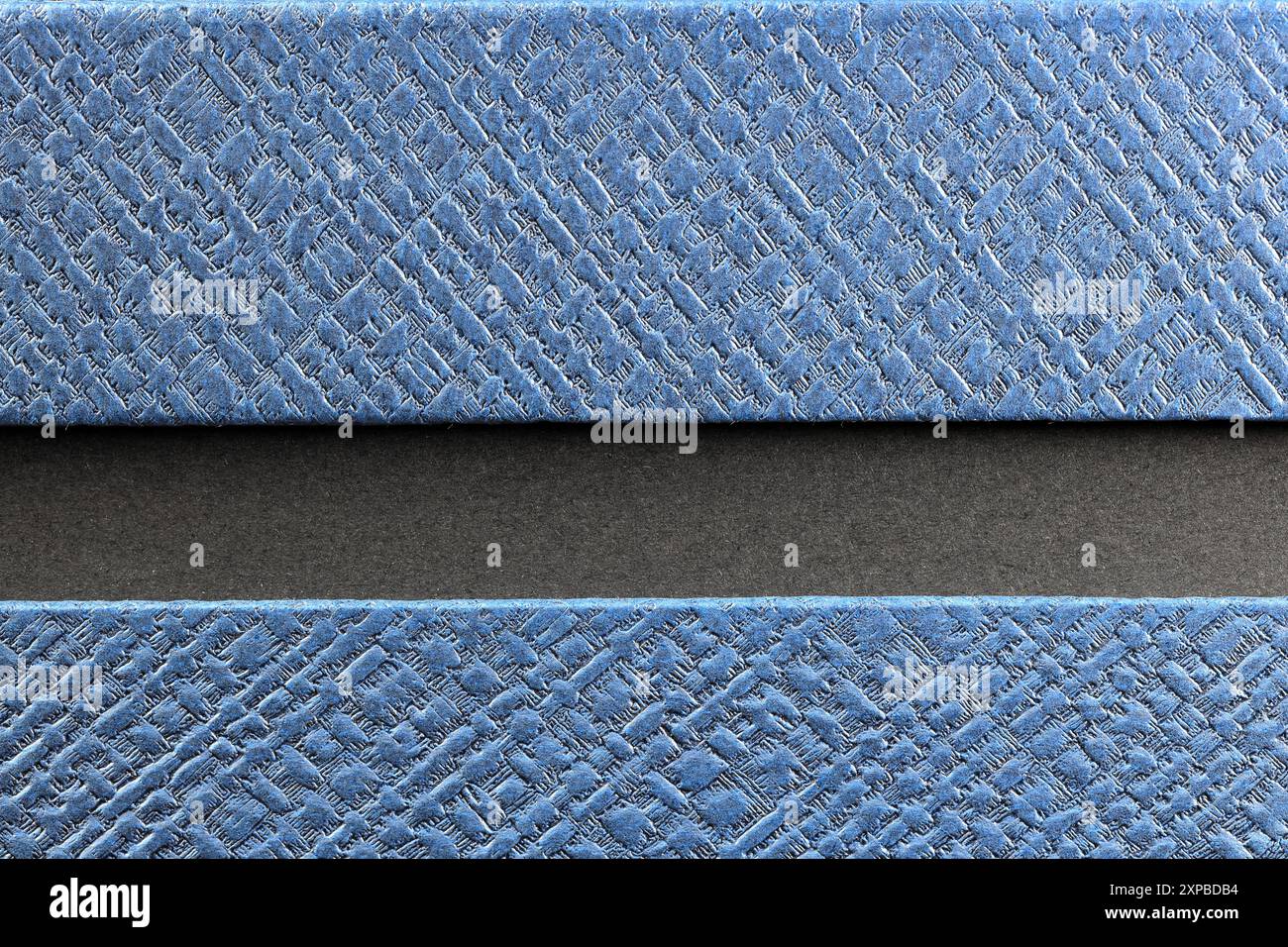 Close up blue synthetic textile, synthetic texture use on premium ...