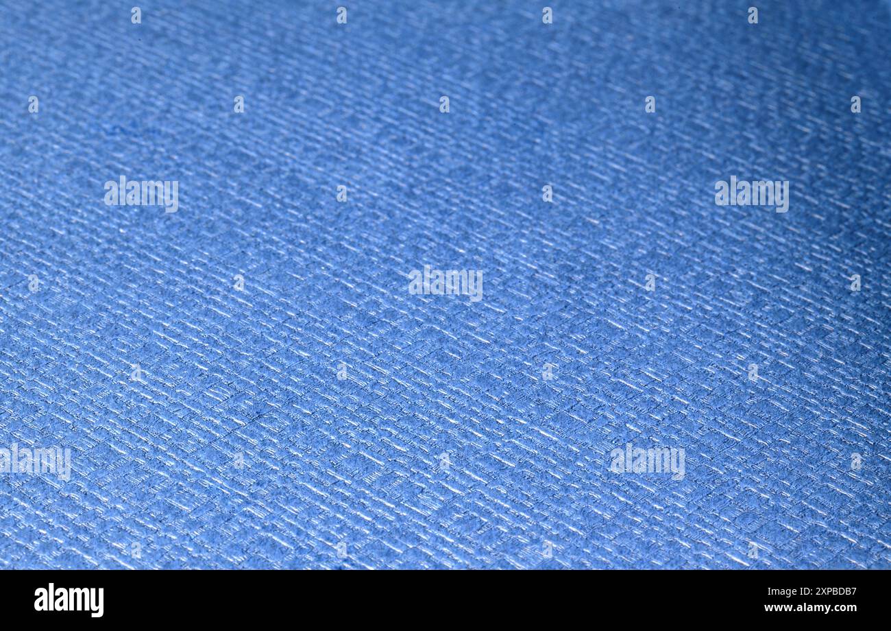 Close up blue synthetic textile, synthetic texture use on premium ...