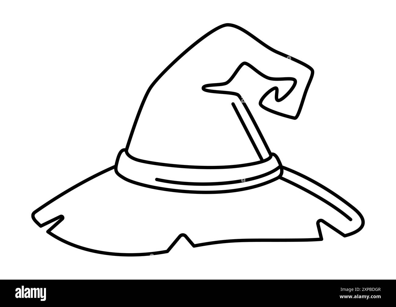 Magic hat illustration. Witchcraft alchemy mystery element Stock Vector ...