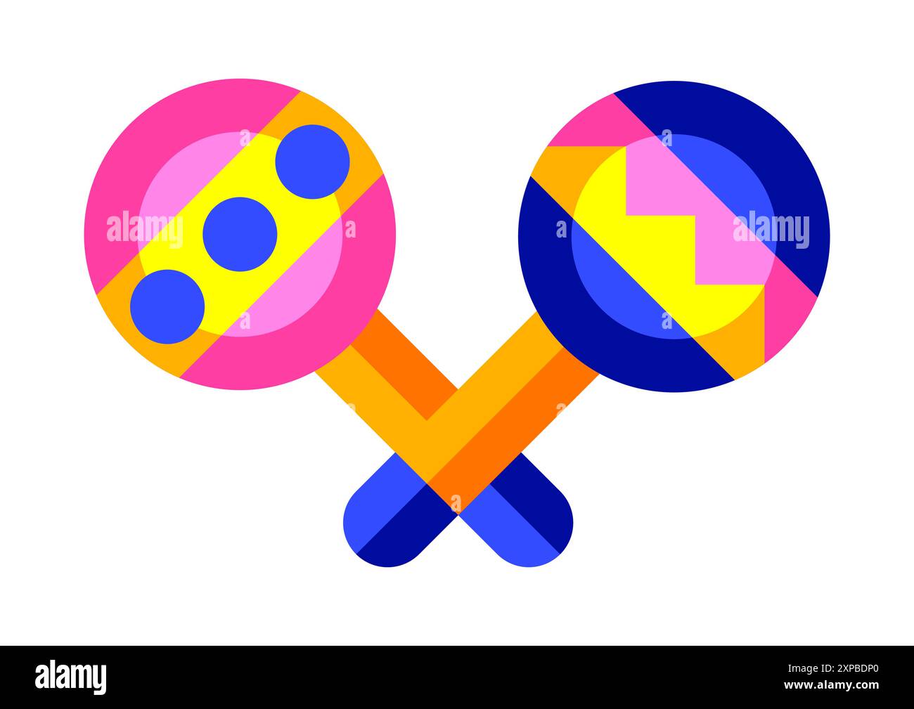 Mexican maracas. Traditional musical instrument Stock Vector Image ...