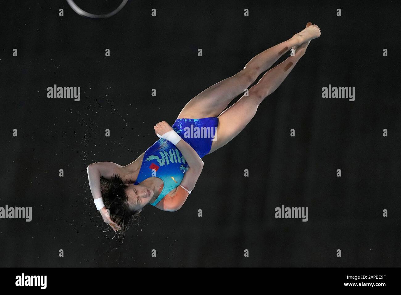 China's Chen Yuxi competes in the women's 10m platform diving ...