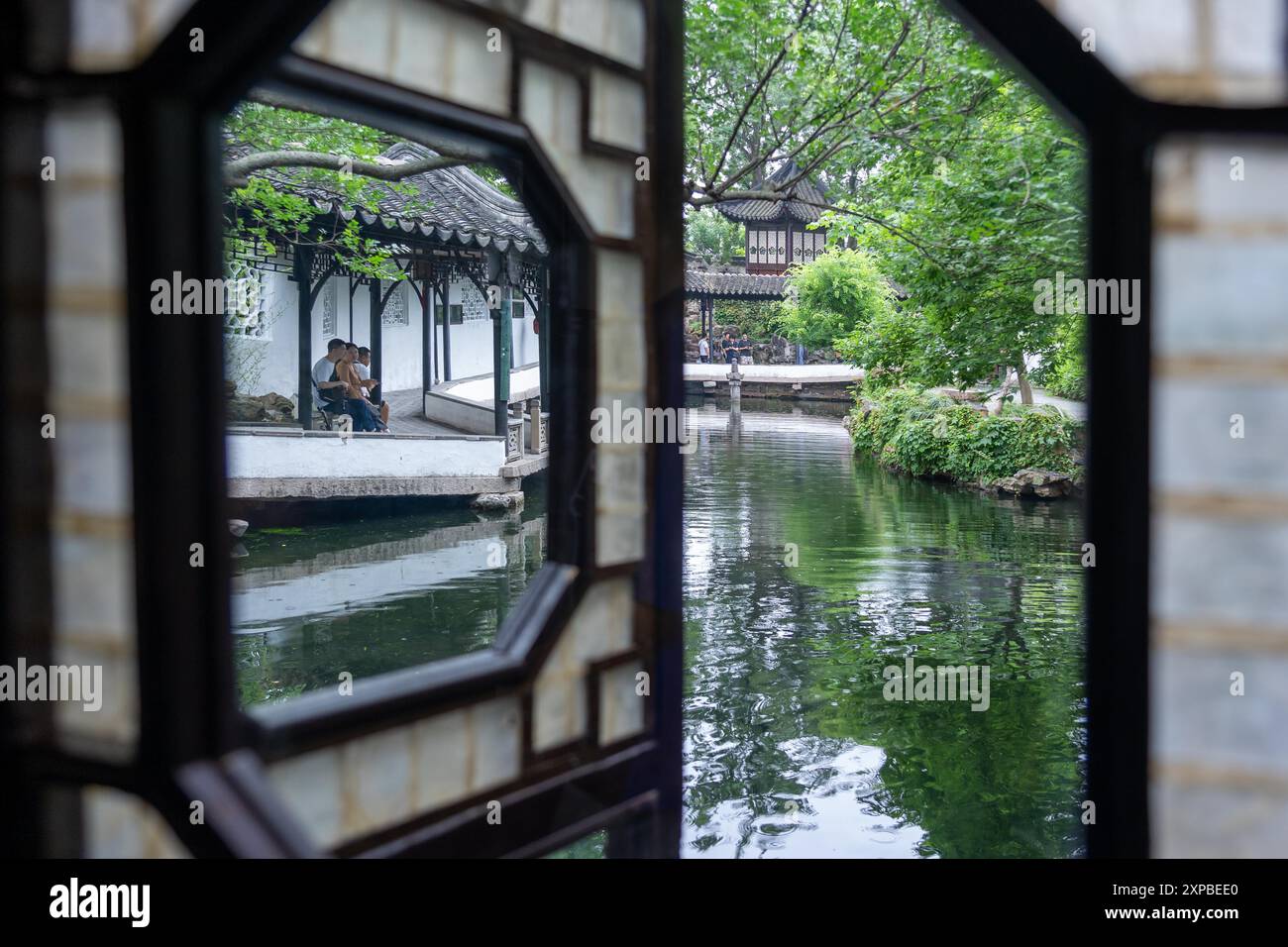 Suzhou, China - June 11, 2024 : A view of a Chinese garden in Suzhou ...