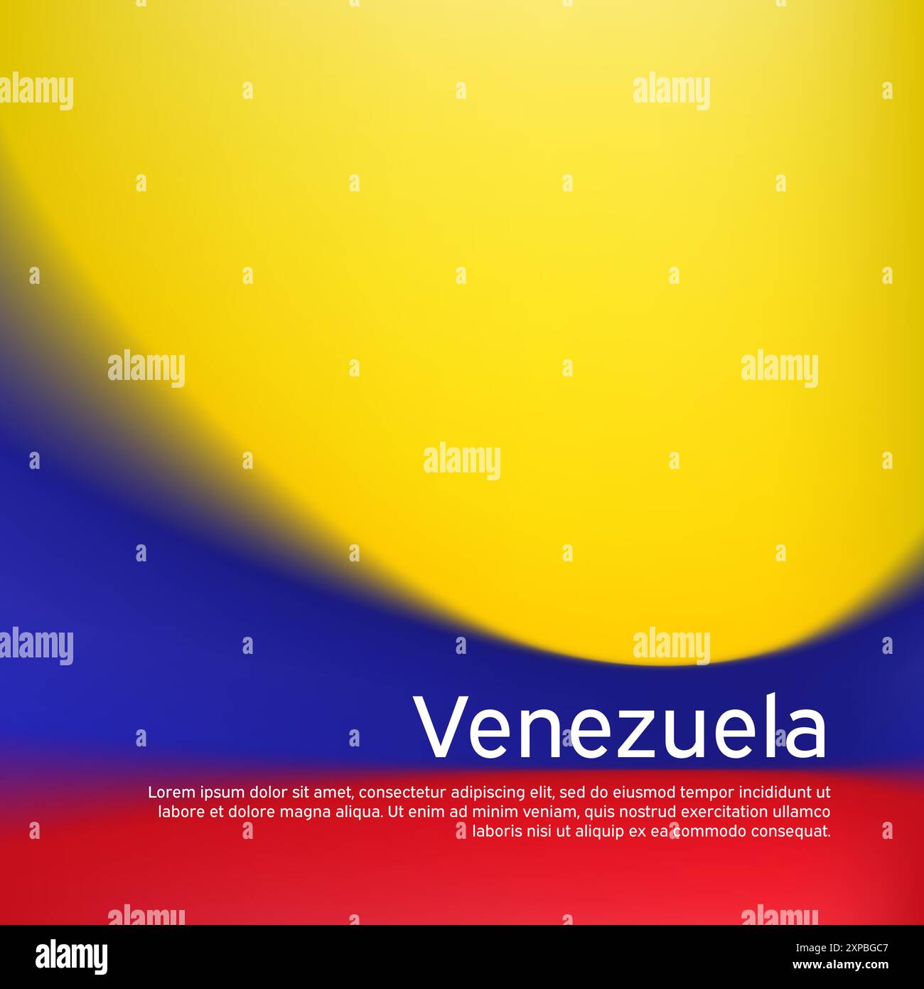 Venezuela flag background, template. Blurred pattern in the colors of ...