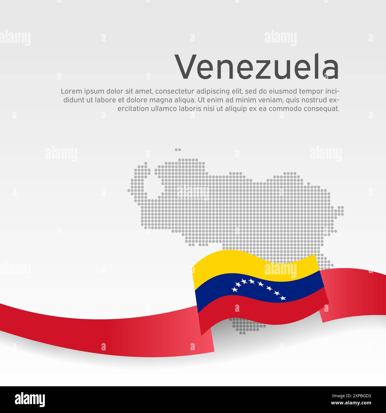 Venezuela flag, mosaic map background. State patriotic venezuelan ...