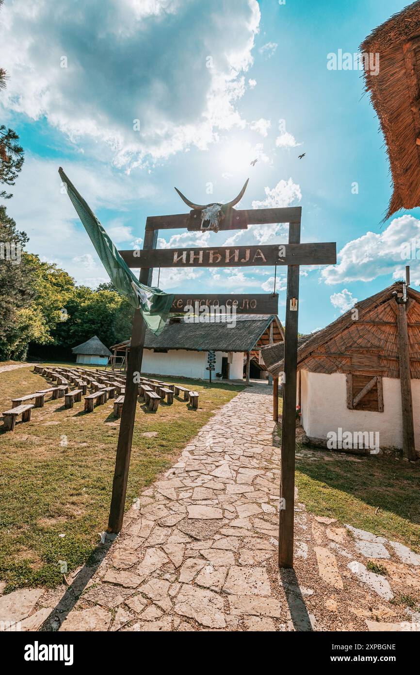 1 June 2024, indjija, Serbia: Celtic village reconstruction, showcasing ...
