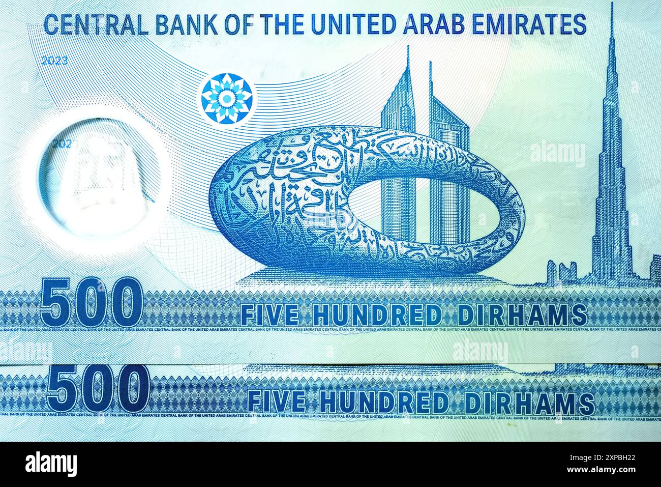 Close up Dirhams currency, AED, Bank note and coins, United Arab ...