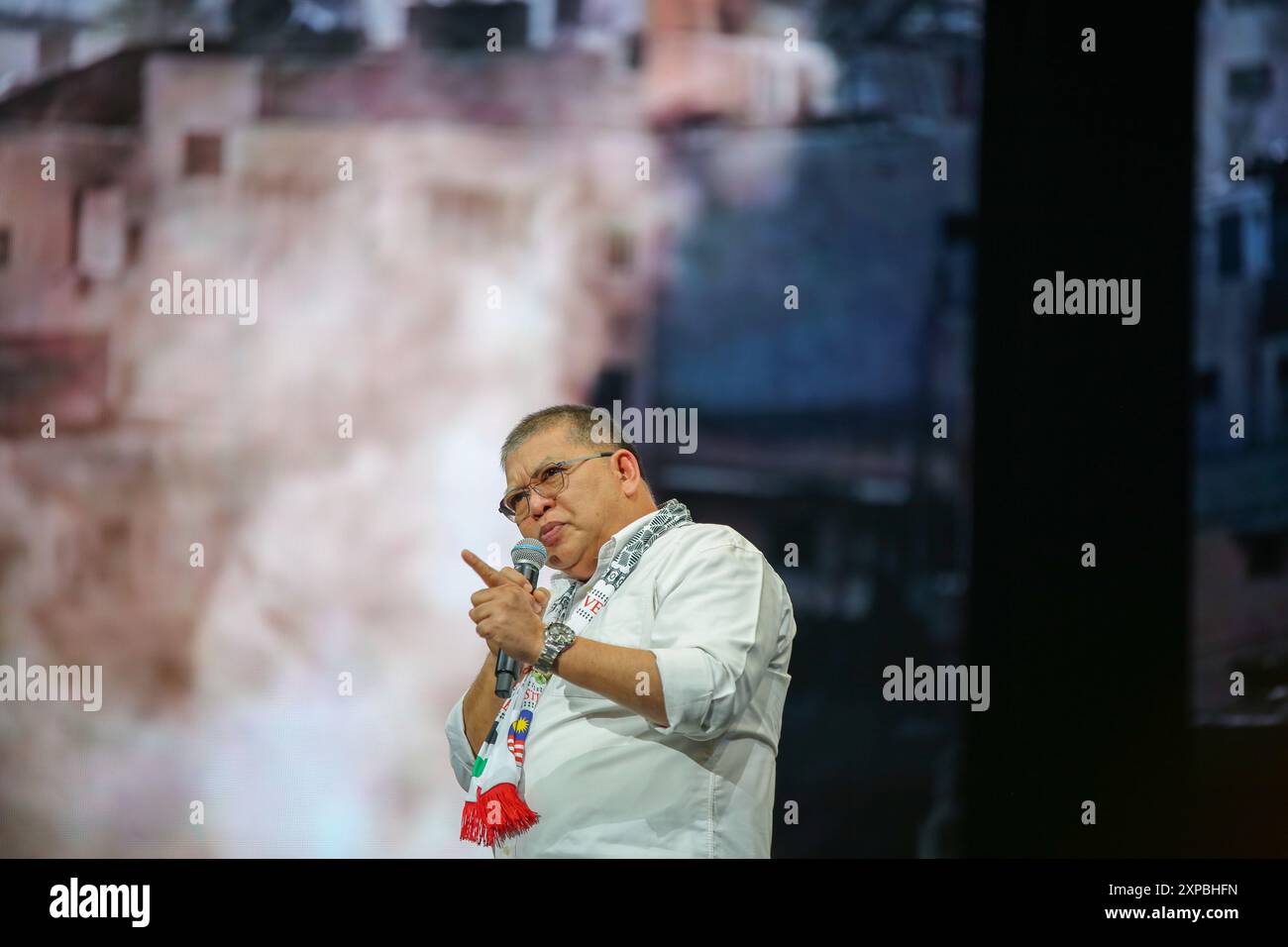Johari Abdul Malaysian speaker of the Dewan Rakyat makes speeches ...