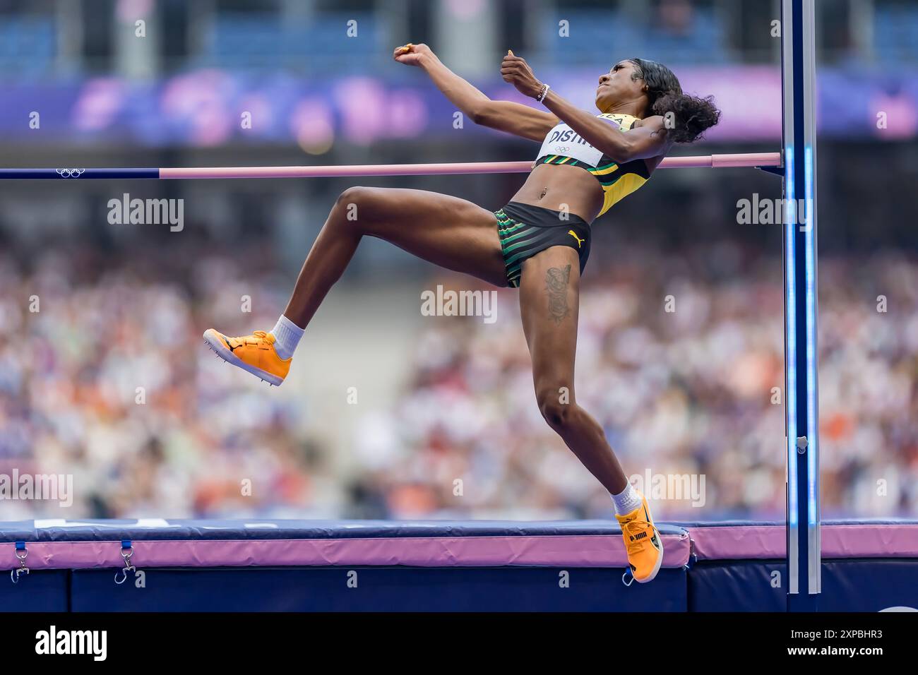 Paris, Ile de France, France. 2nd Aug, 2024. Lamara Distin (JAM) of ...