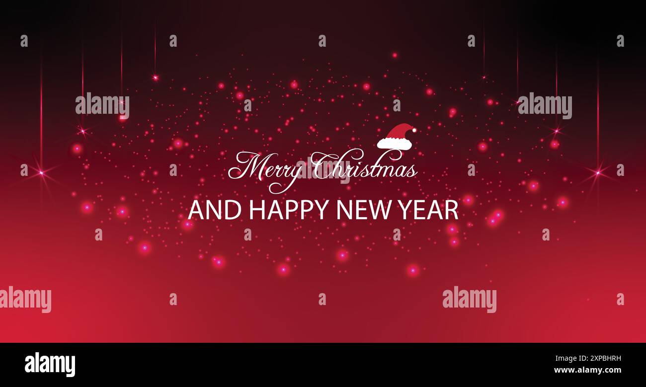 Cheers to the Season Merry Christmas and a Happy New Year 2025 Stock ...