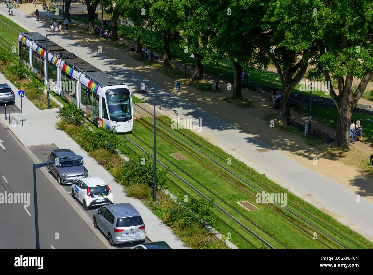 Frankreich, Angers, Straßenbahn Linie C, Bd Henri Arnauld // France ...