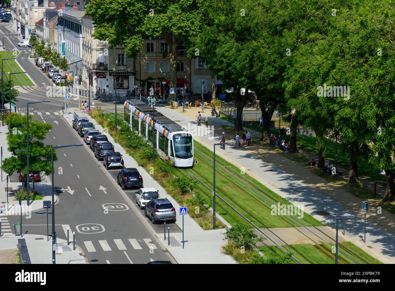 Frankreich, Angers, Straßenbahn Linie C, Bd Henri Arnauld // France ...