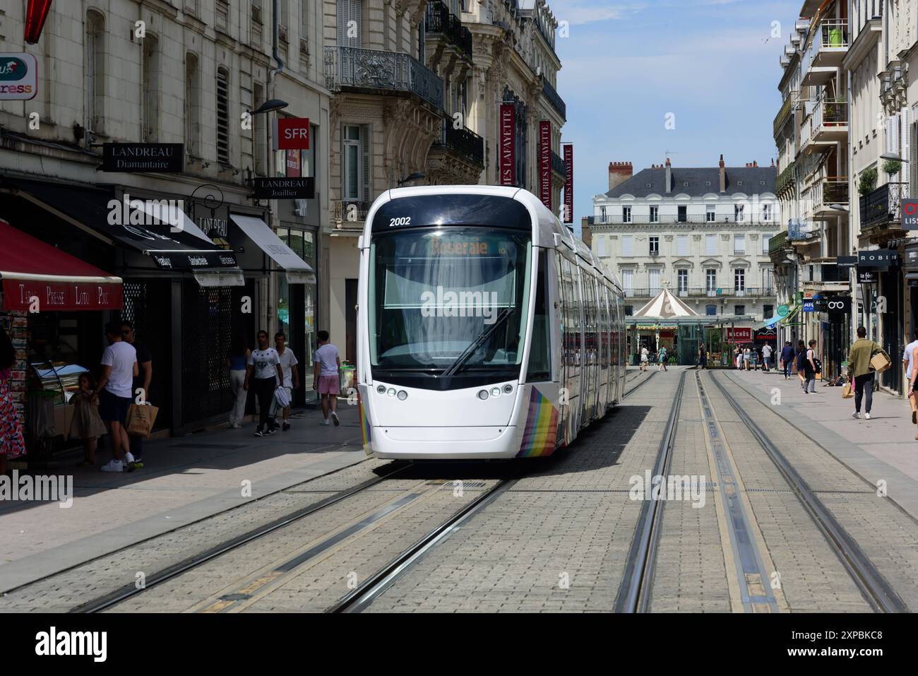 Frankreich, Angers, Straßenbahn Linie C // France, Angers, Tramway Line ...