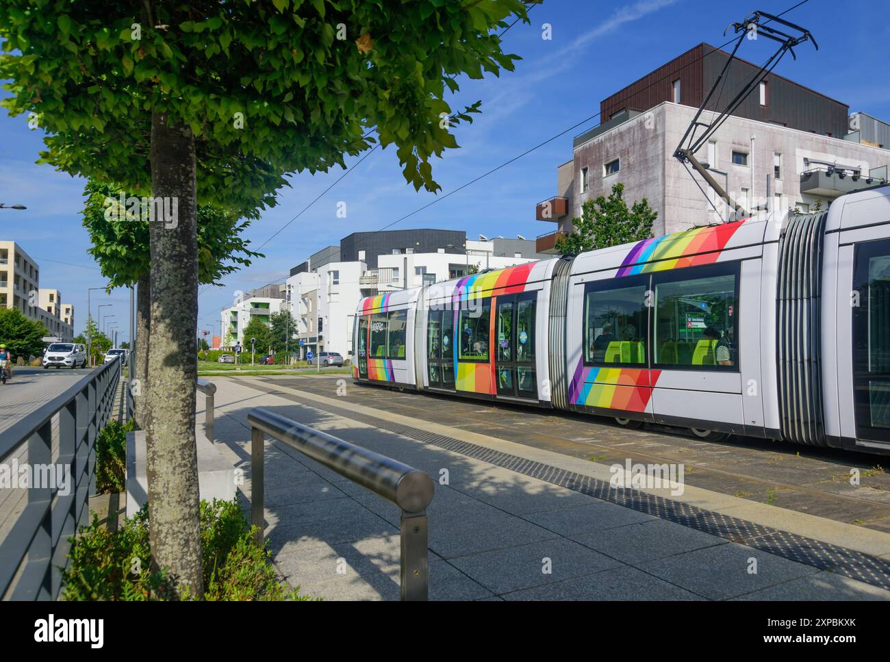 Frankreich, Angers, Straßenbahn Linie A, Terra Botanica // France ...