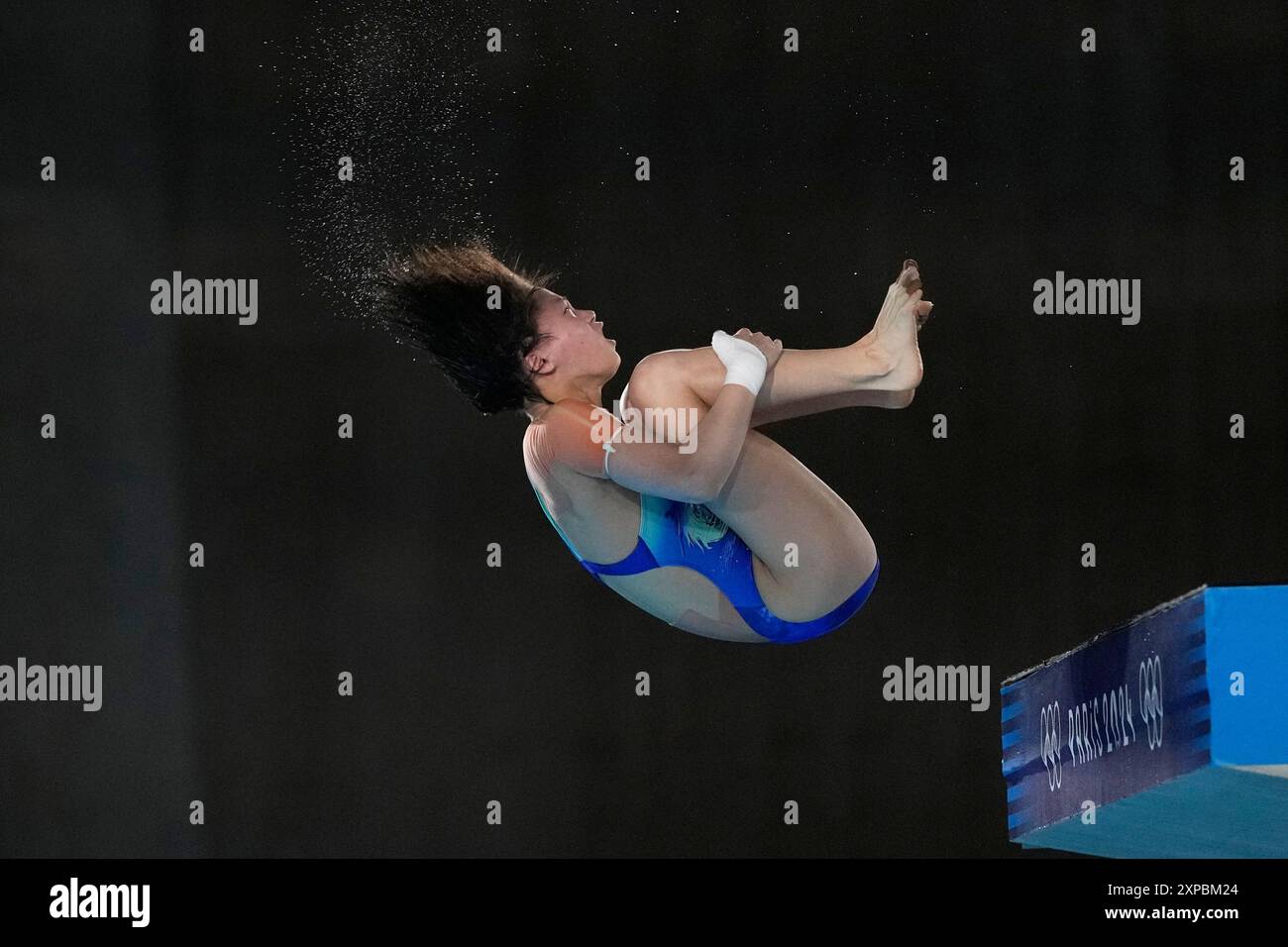 China's Chen Yuxi competes in the women's 10m platform diving ...