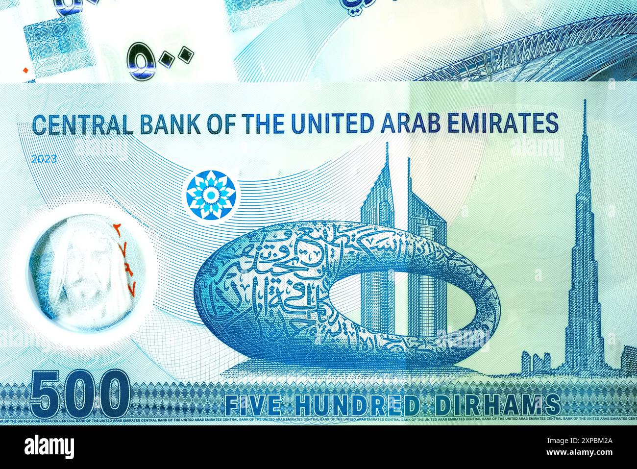 Close up Dirhams currency, AED, Bank note and coins, United Arab ...