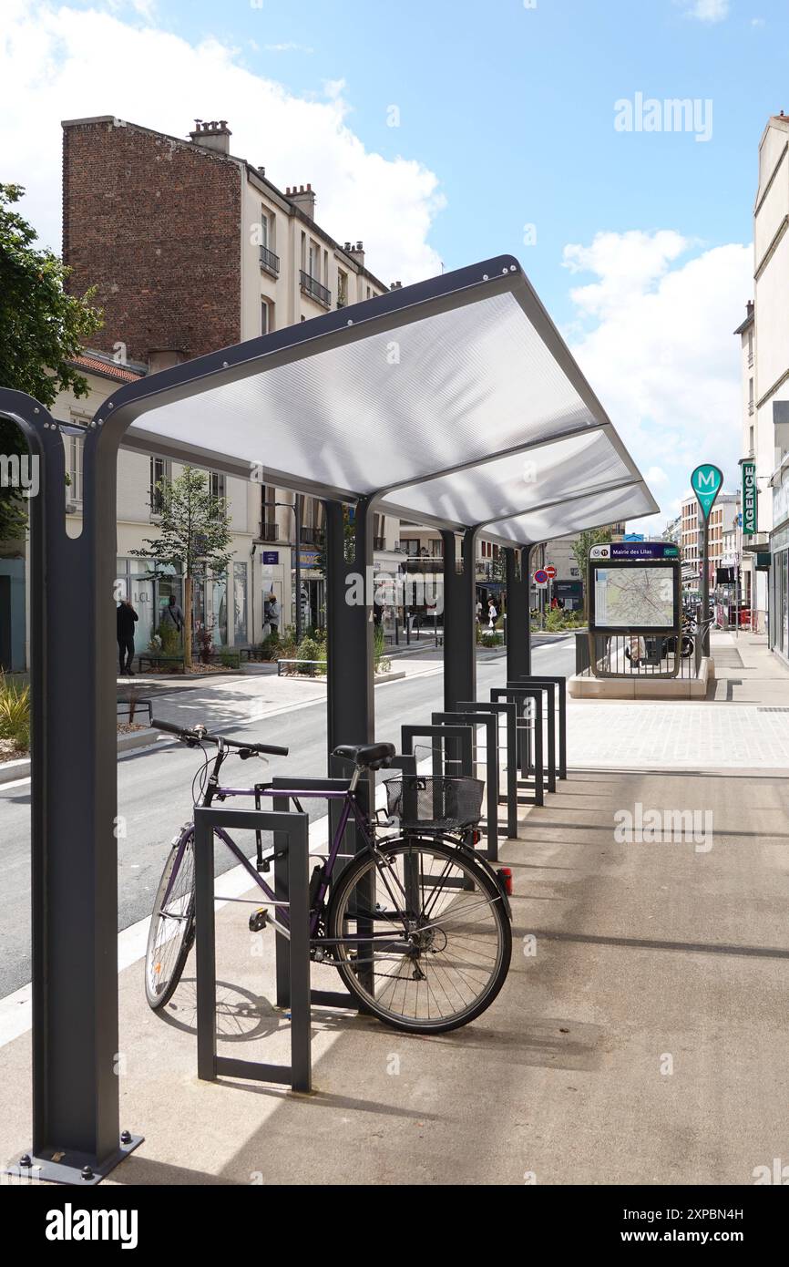 Paris, Les Lilas, Straßengestaltung // Paris, Les Lilas, Public Space ...