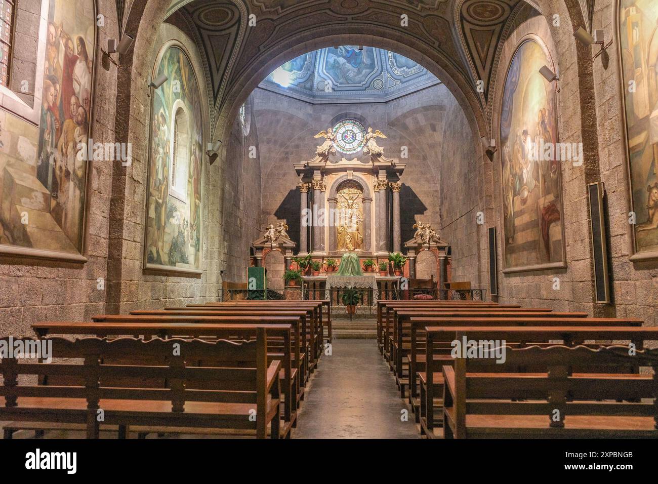 Figueres, Spain - 3 Aug, 2024: Interior of the Esglesia de Sant Pere ...