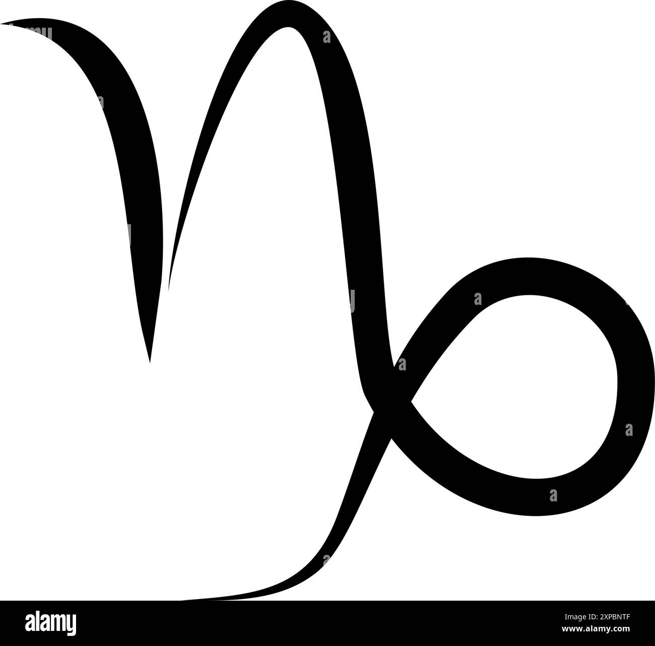 Capricorn zodiac sign aesthetic graphic icon Stock Vector Image & Art ...