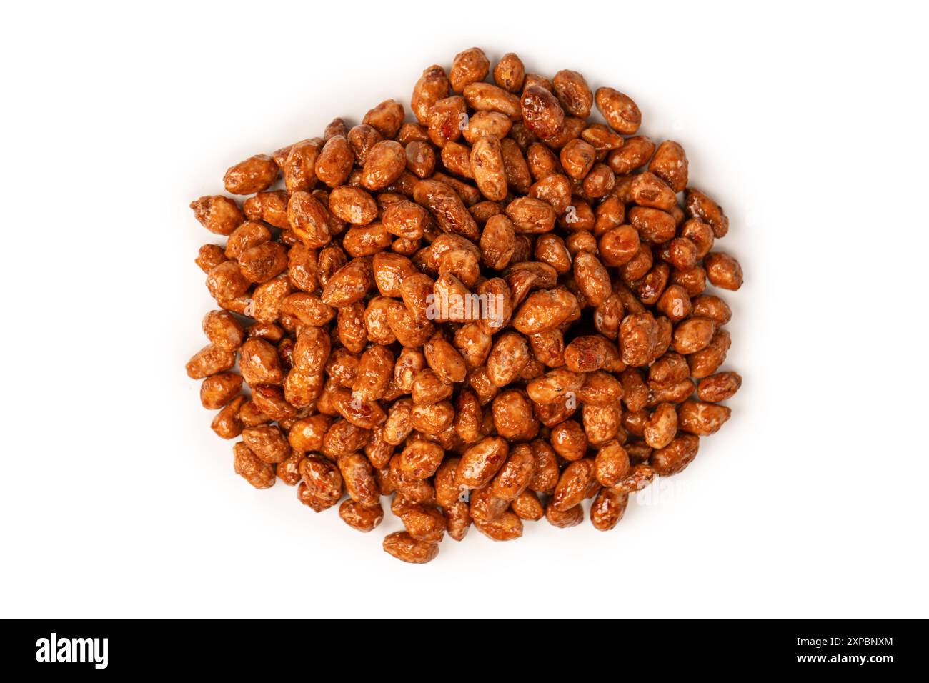 Tasty sweet roasted peanuts isolated on a white background Stock Photo ...