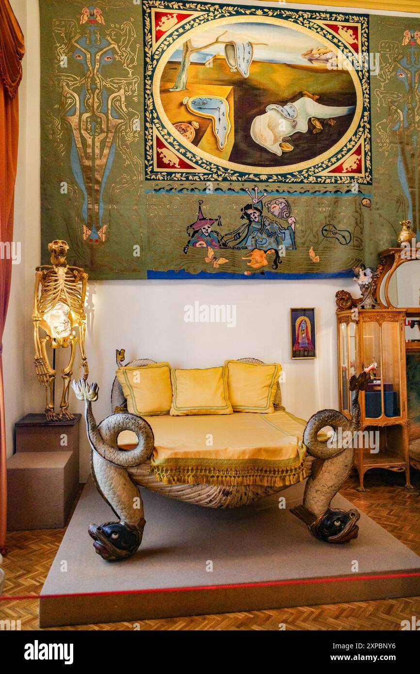 Figueres, Spain - 3 Aug, 2024: Elaborate painting and artwork on ...